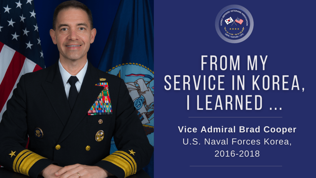 Vice Admiral Brad Cooper – Korea Defense Veterans Association