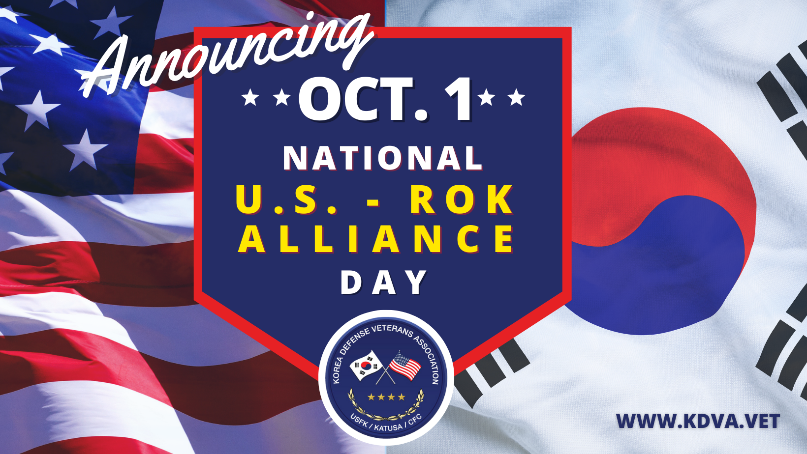 KDVA Announces “U.S.-ROK Alliance Day” on October 1st – Korea Defense ...