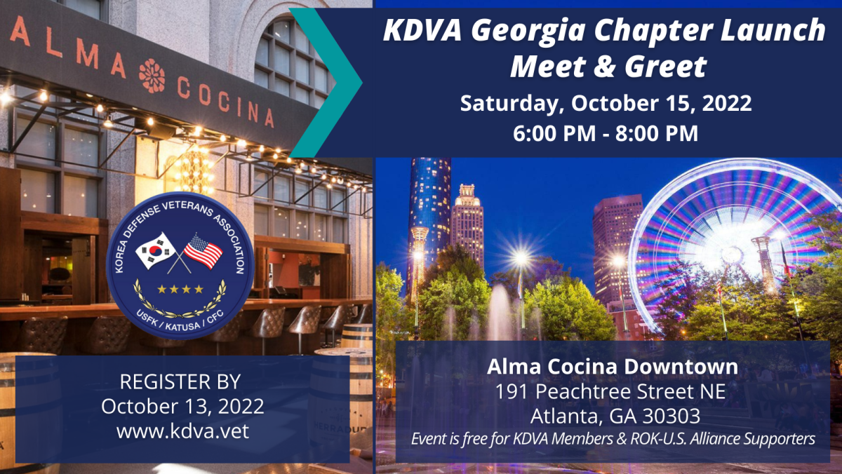 KDVA Georgia Chapter Launch Meet & Greet – Korea Defense Veterans ...